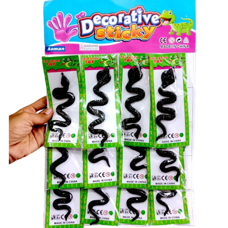 Jual Sticky jelly ular prank / jelly ular karet hitam | Shopee Indonesia