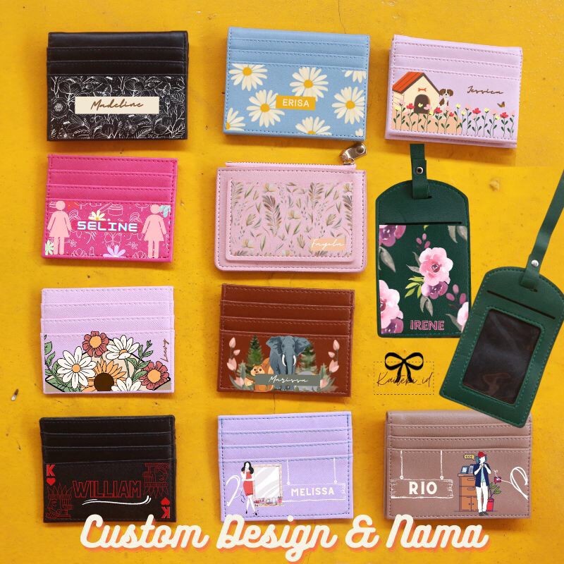 Jual Dompet Kartu Card Holder Custom Nama Premium Kaiteki | Shopee ...