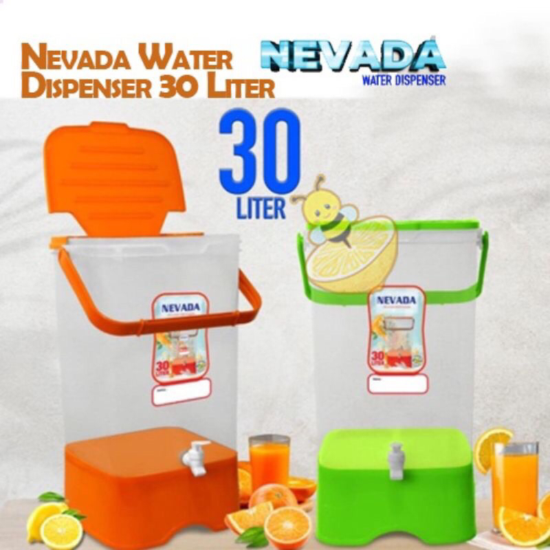 Jual DISPENSER AIR MINUM 30LITER DENGAN KRAN TEMPAT MINUM 30L JUMBO ...