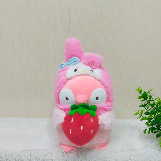 Jual Boneka Pinguin Topi Tas Rajut 20cm/8"/Boneka Baby Pinguin/Boneka ...