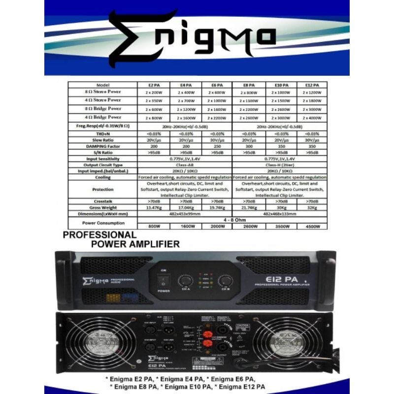 Jual Power build up Enigma E12 power balap 4000 Watt bukan Ashley fest ...