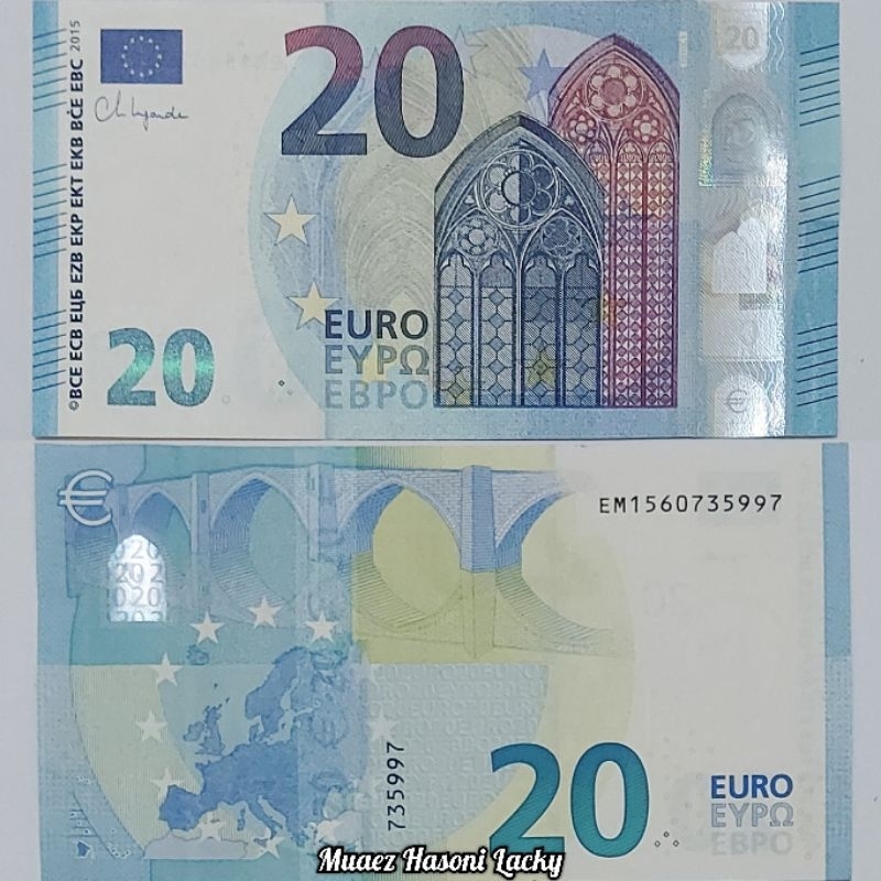 Jual Koleksi Euro Eropa Pecahan 20 10 Dan 5 Euro Original | Shopee ...