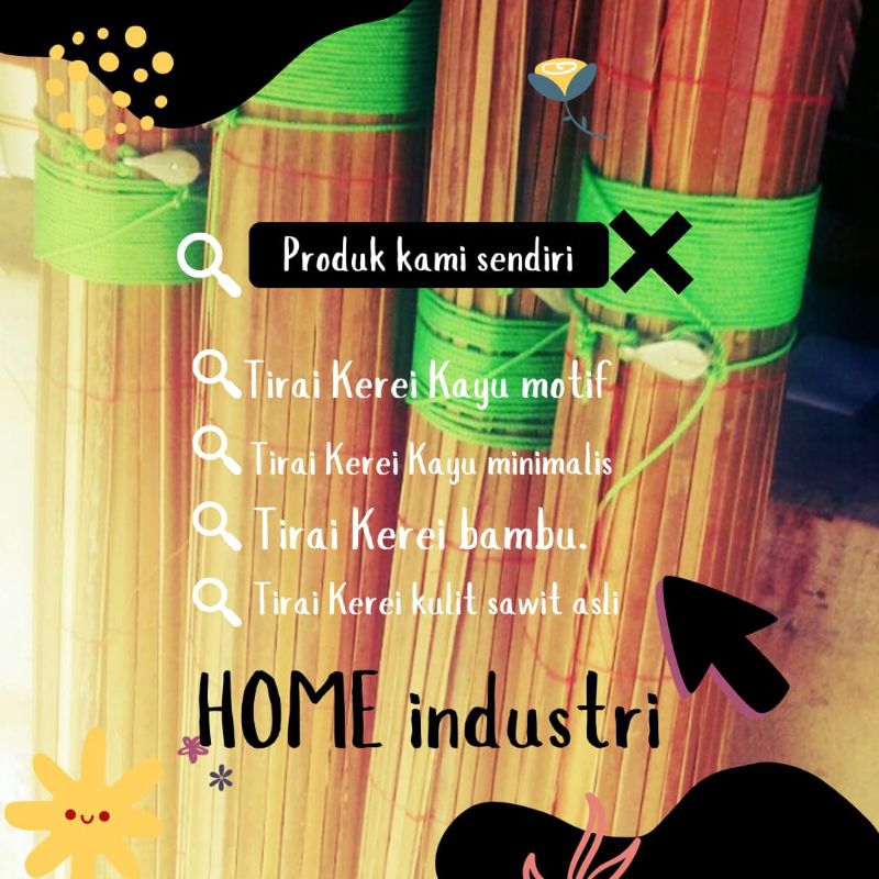 Jual Tirai Keray Kulit Bambu Sawit Uk1,4x2,5m Pernis Velitur | Shopee ...