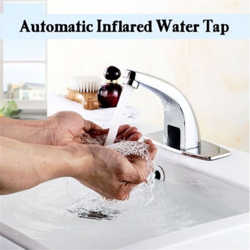 Jual kran sensor tangan otomatis Ir infrared Kuningan wastafel | Shopee ...