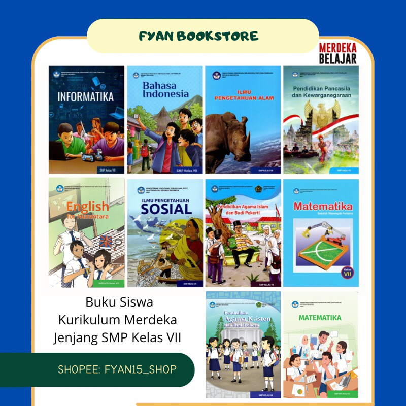Jual Fyan Book Store: Buku Paket Kurikulum Merdeka Jenjang SMP kelas ...