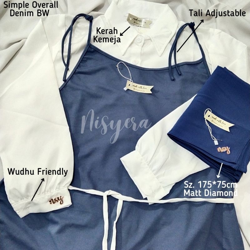 Jual SET OOTD OVERALL DENIM - BW (PRE ORDER) | Shopee Indonesia