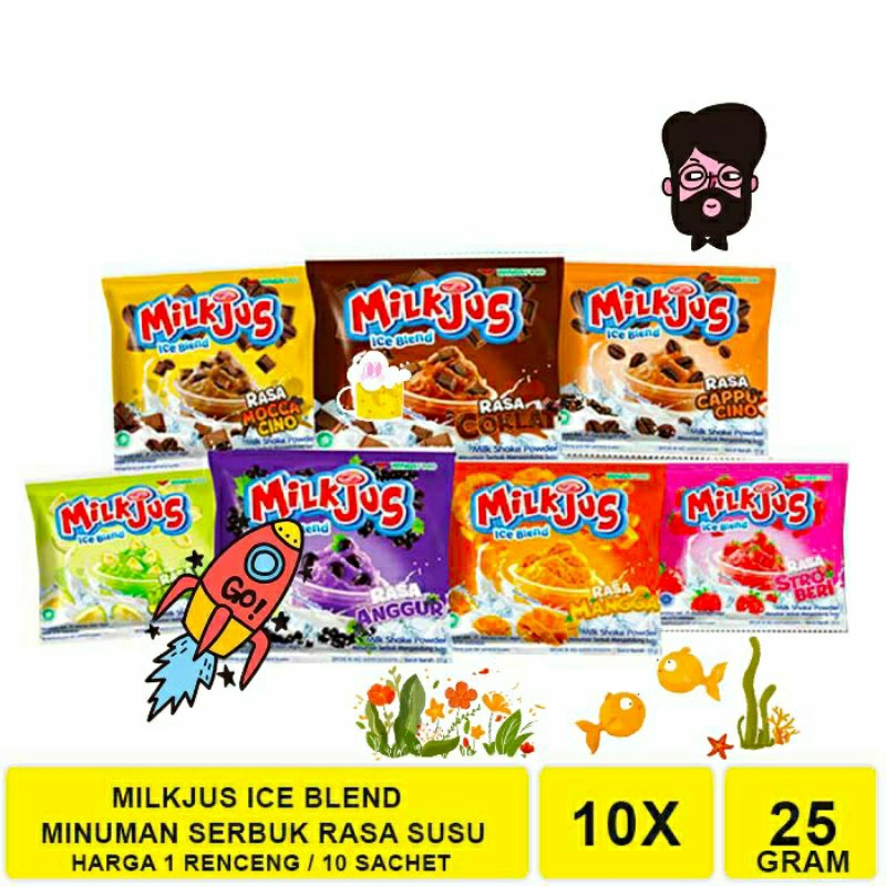 Jual Milkjus Ice Blend Minuman Serbuk Aneka Rasa Susu | Shopee Indonesia