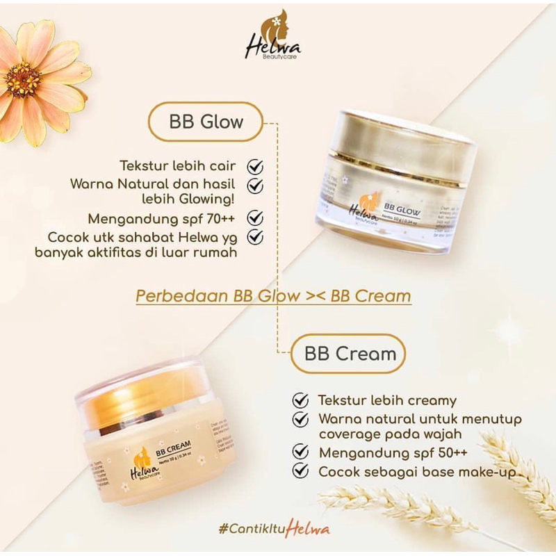 Jual BB CREAM SPF 30 | BB GLOW SOF 50 HELWA BEAUTYCARE 100% ORIGINAL ...