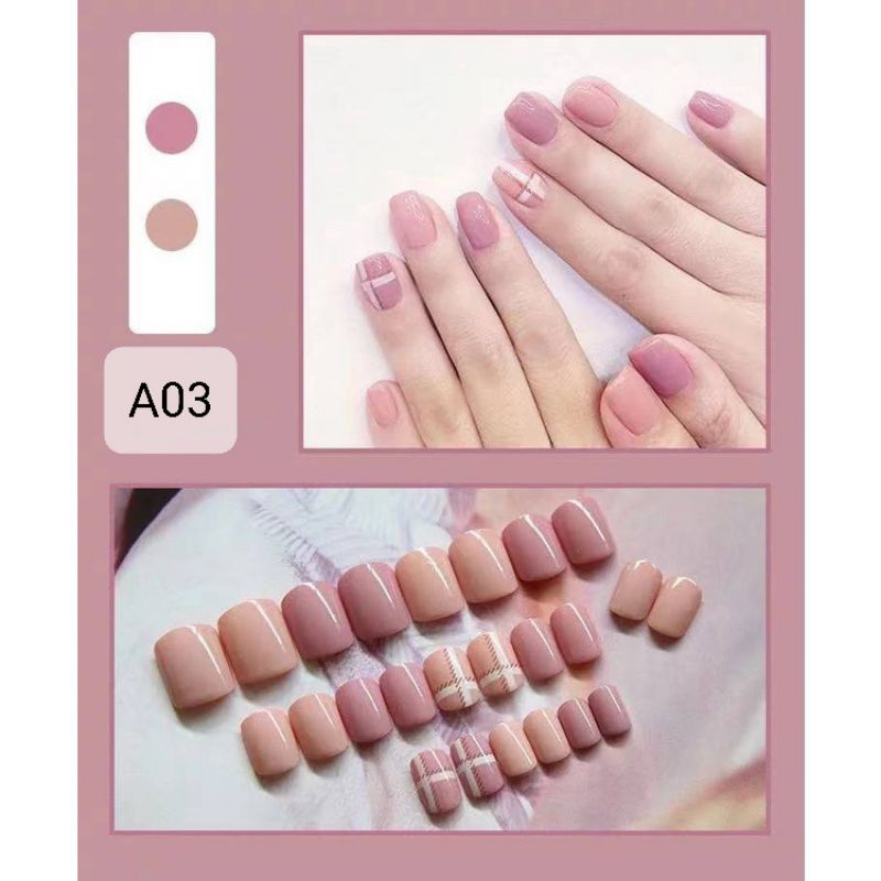 Jual KUKU PALSU 24Pcs (SET KUKU PALSU) / Kuku Palsu Tahan Air Kuku ...