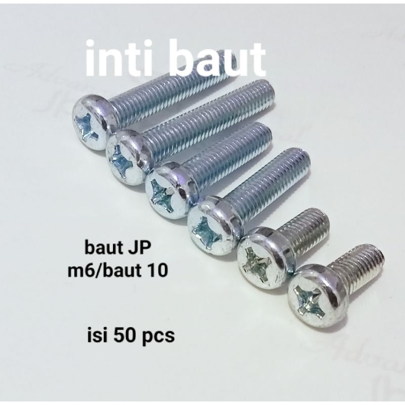 Jual isi 50 pcs baut JP (+)m 6x25. | Shopee Indonesia