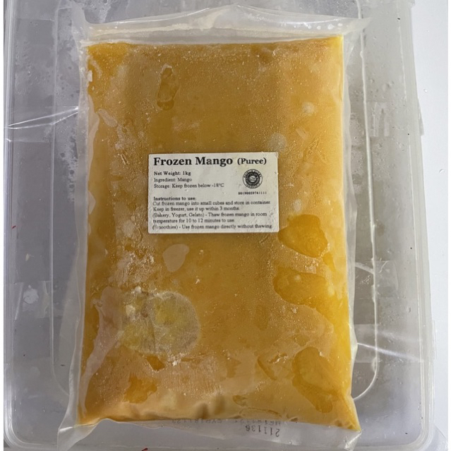 Jual Frozen Mango Puree / Mangga Halus (Kemasan 1 kg) | Shopee Indonesia