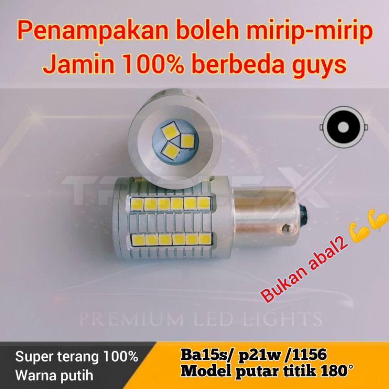 Jual lampu led mundur bohlam atret super terang ba15s 7440 putih ...