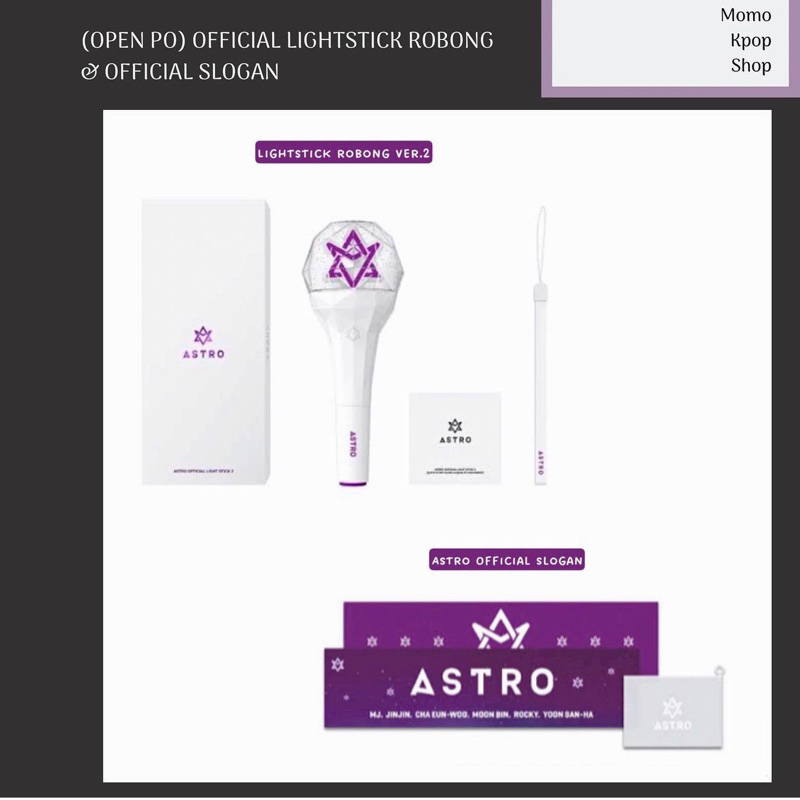 Jual ASTRO Official Lightstick ver. 2 Robong & Slogan | Shopee Indonesia
