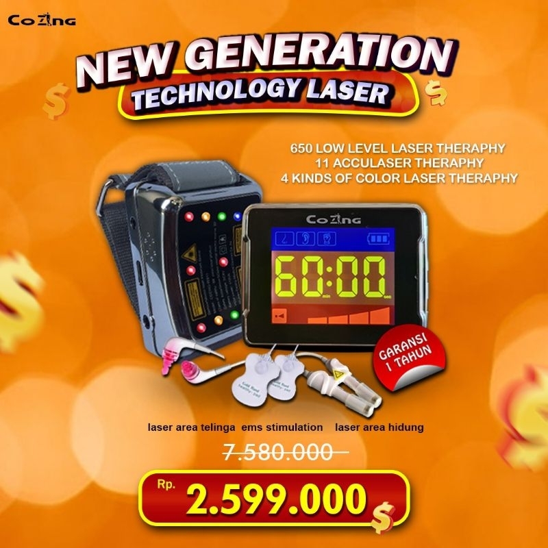 Jual Jam Laser Kesehatan Terapi Darah Jantung, Kolesterol, Diabetes ...