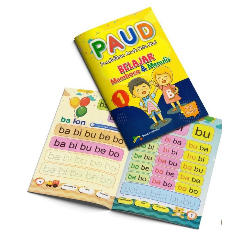 Jual buku paud membaca dan menulis huruf dan angka hijaiyah paud anak ...