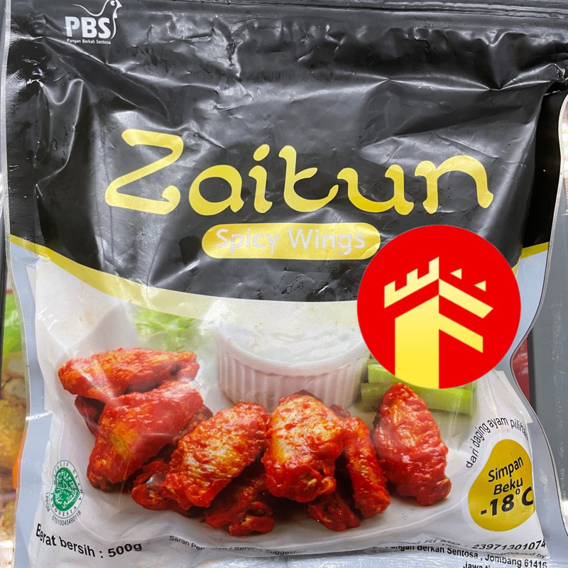 Jual ZAITUN SPICY WINGS 500 GR SAYAP AYAM PEDAS ZAITUN CHICKEN WING ...