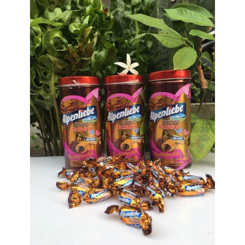 Jual Permen Alpenliebe Choco Eclairs kaleng 144 gram | Shopee Indonesia