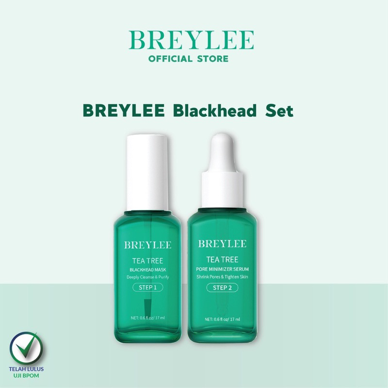 Jual [BPOM] NEW BREYLEE BLACKHEAD MASK STEP 1 & STEP 2 PORE MINIMIZER ...