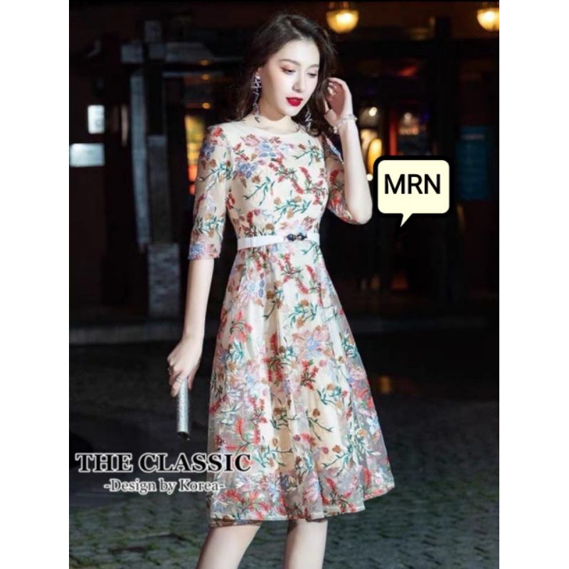 Jual gaun classic korean import thailand | Shopee Indonesia