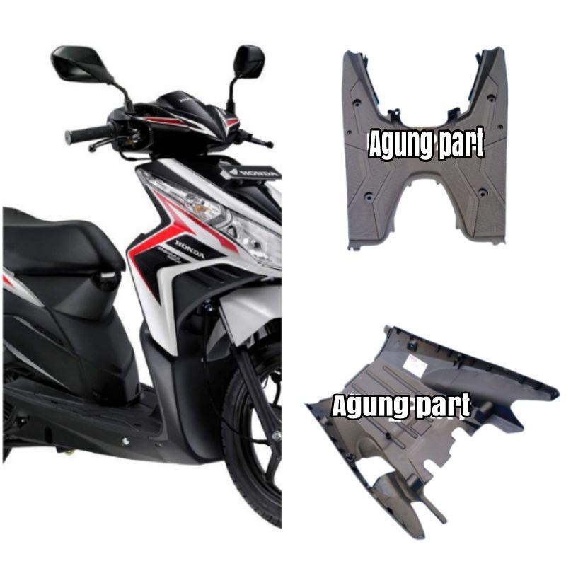 Jual cover body kasar vario techno 110 cbs tahun 2009-2013 bordes pinjakan kaki dan dek bawah ...