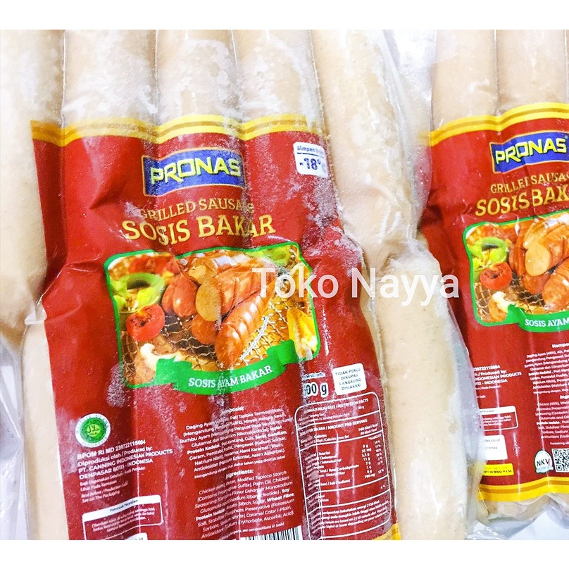 Jual Sosis Ayam Bakar PRONAS - Sosis Bakar Ayam 500 gr | Shopee Indonesia