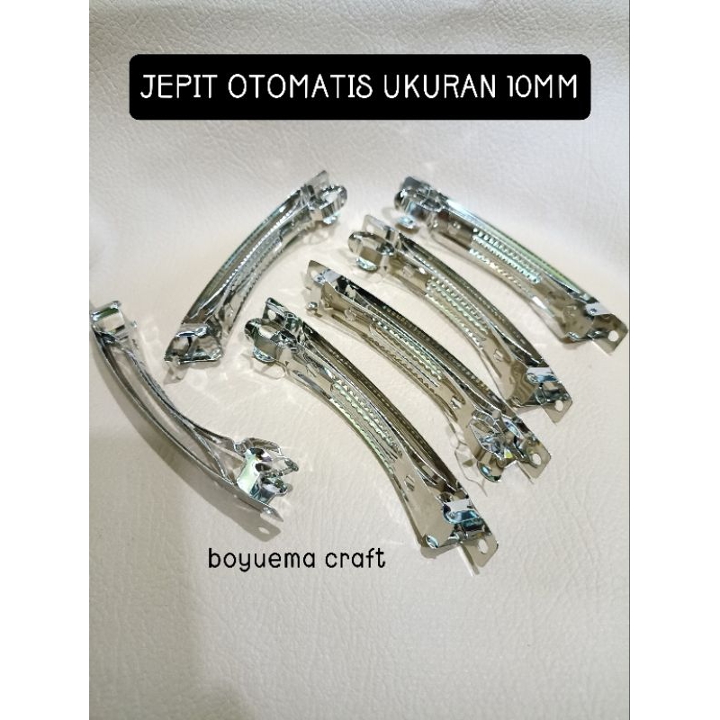 Jual Jepit otomatis jepit rambut polosan 10cm (12 pcs) | Shopee Indonesia