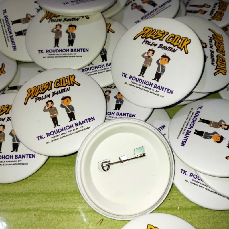 Jual Cetak Pin 44 mm Desain Custom | Shopee Indonesia