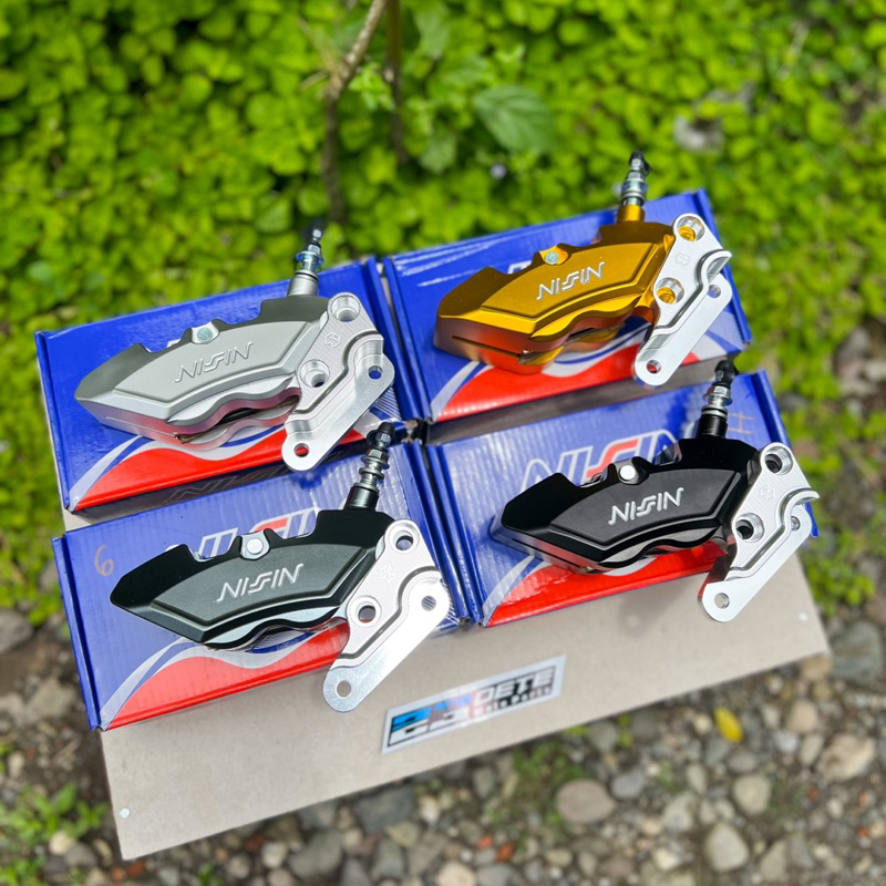 Jual kaliper nissin axial 4P 4 piston cnc set breket ninja rr 300 / gorila | Shopee Indonesia