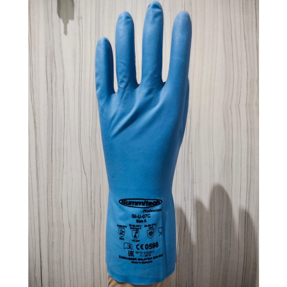 Jual SARUNG TANGAN NITRILE RUBBER SUMMITECH TYPE GI-U-07C | Shopee ...