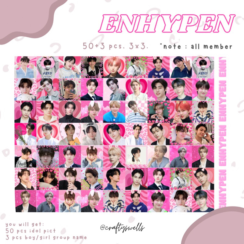 Jual [50+3 pcs] STIKER DECO KPOP STIKER MAIL XODIAC BABY MONSTER ATEEZ THE BOYZ NCT 127 NCT ...