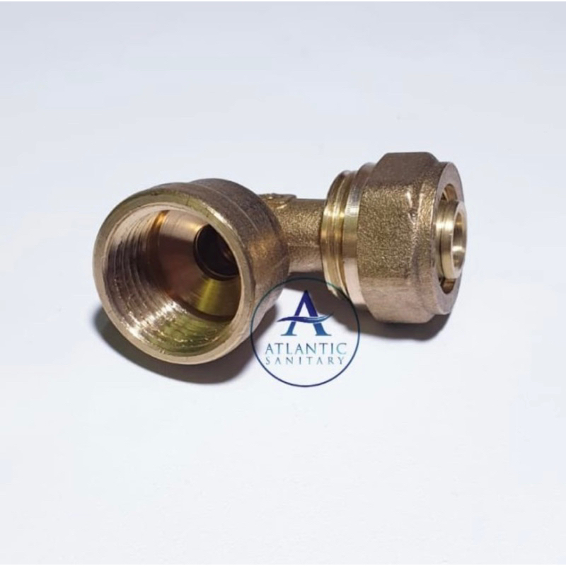 Jual knee drat dalam pipa air panas kuningan 1/2 inch/sambungan pipa air panas kuningan/knee ...