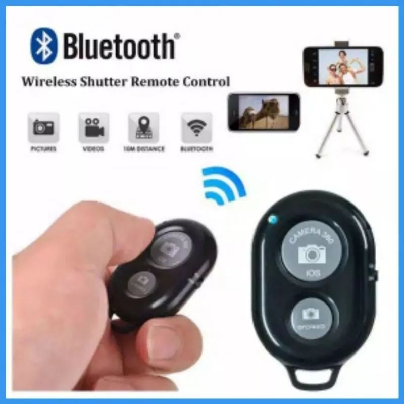 Jual BLUETOOTH REMOTE CONTROL/REMOTE SELFIE SHUTTER FOR IOS ANDROID ...