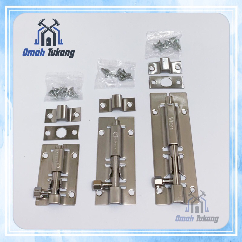 Jual Grendel Slot Pintu Jendela Stainless steel 2” 3” 4” | Shopee Indonesia