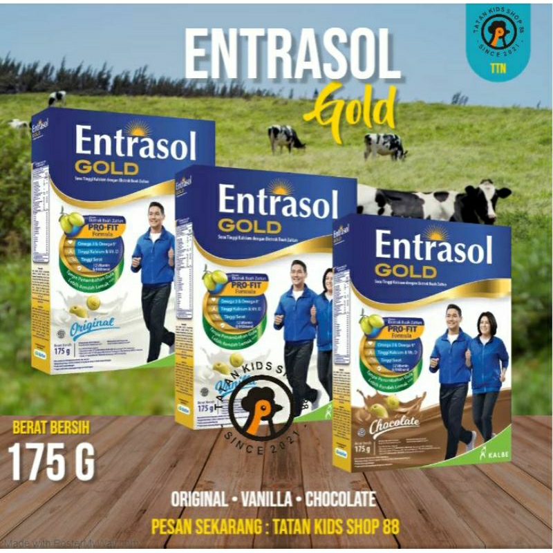 Jual Susu Entrasol Gold 175gr Untuk Kesehatan Tulang Sendi Dewasa ...