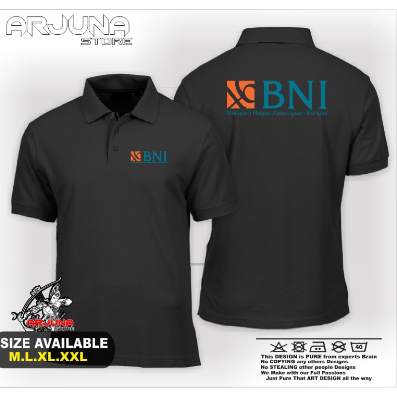 Jual KAOS KERAH/LOGO BNI/Melayani Negeri Kebangaan Bangsa//COCOK UNTUK PRIA DAN WANITA | Shopee ...