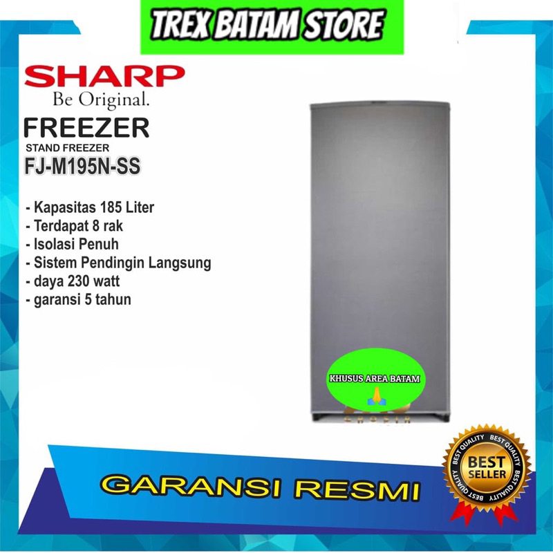 Jual SHARP FJ-M195N-SS FREEZER 8 RAK (BATAM) | Shopee Indonesia