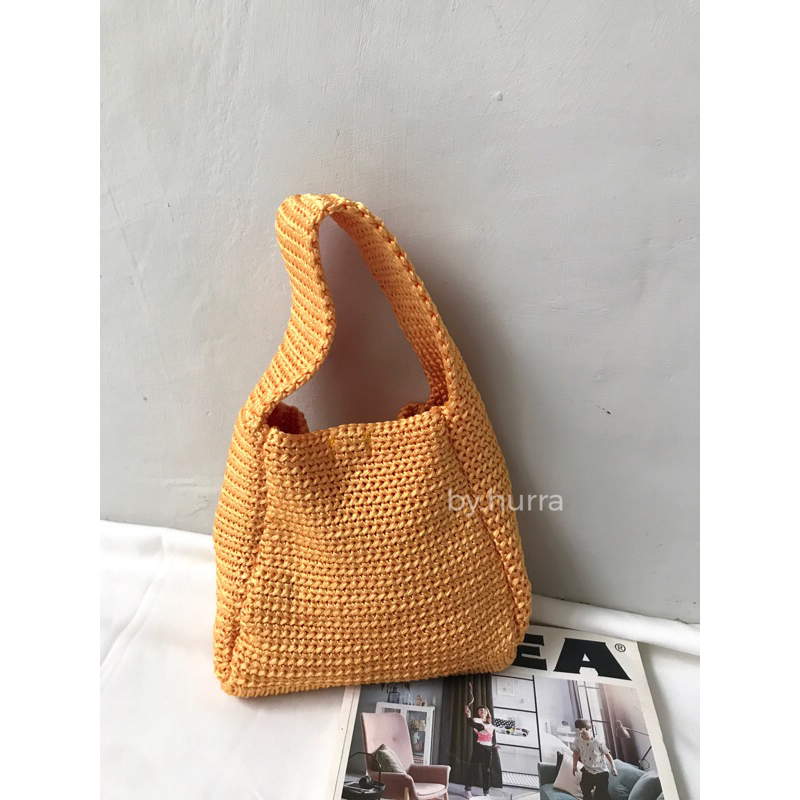Jual B Y . H U R R A - DONNA Handbag / Tas Tangan Rajut / Tas Hampers ...