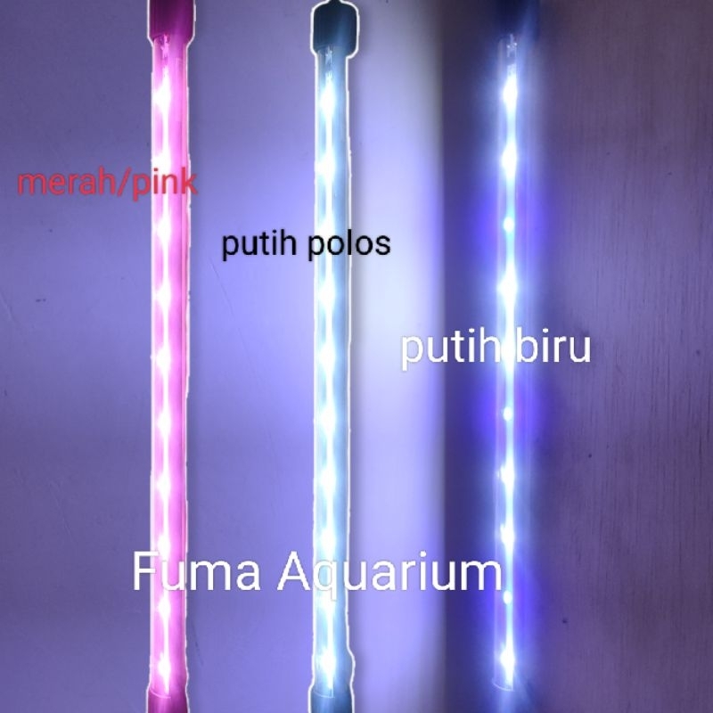 Jual Lampu Celup Aquarium 60cm T4-LED60 Hiro Pro -SKP Putih, Merah/Pink ...