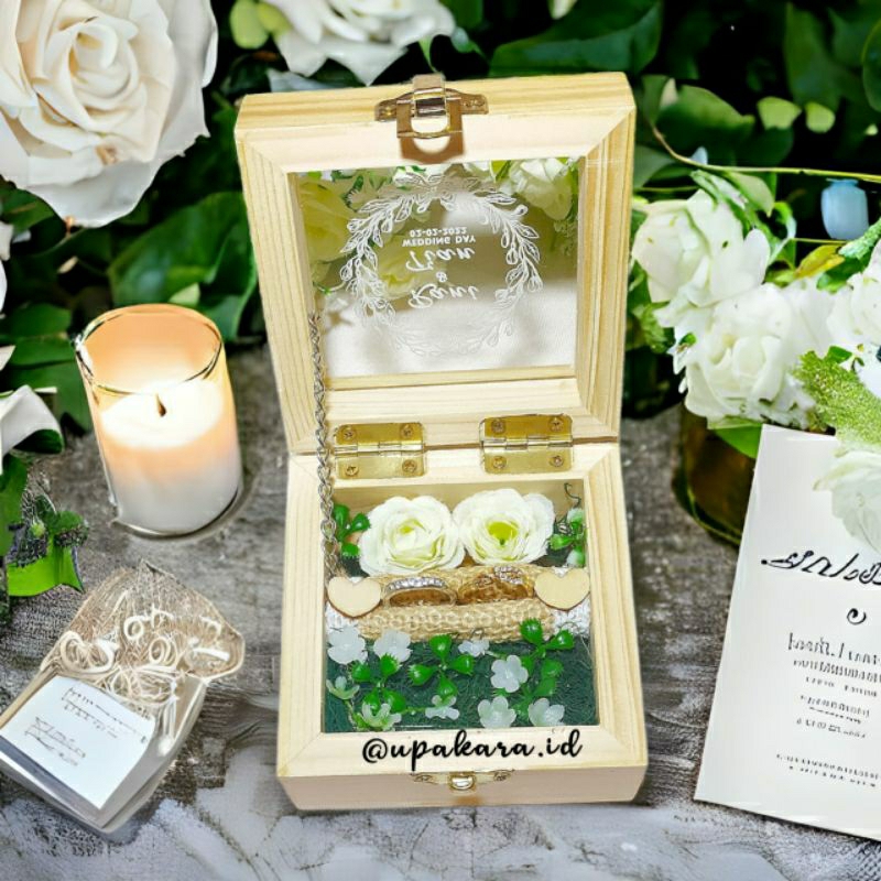 Jual Ring Box unik/ Kotak Cincin / Box Cincin Nikah | Shopee Indonesia