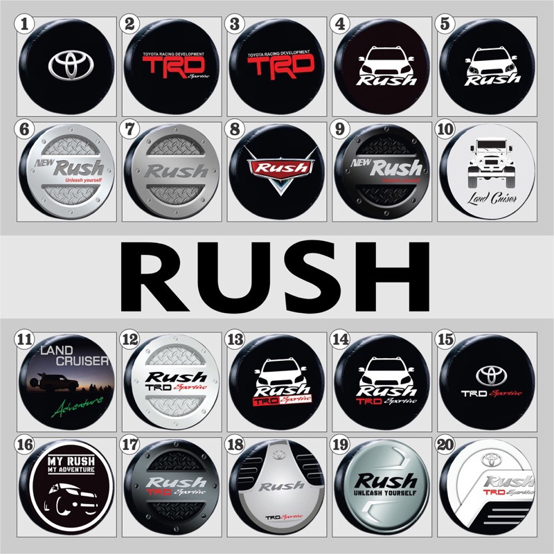 Jual Cover Ban Rush Sarung Ban Serep Mobil Rush Tutup ban cadangan ...