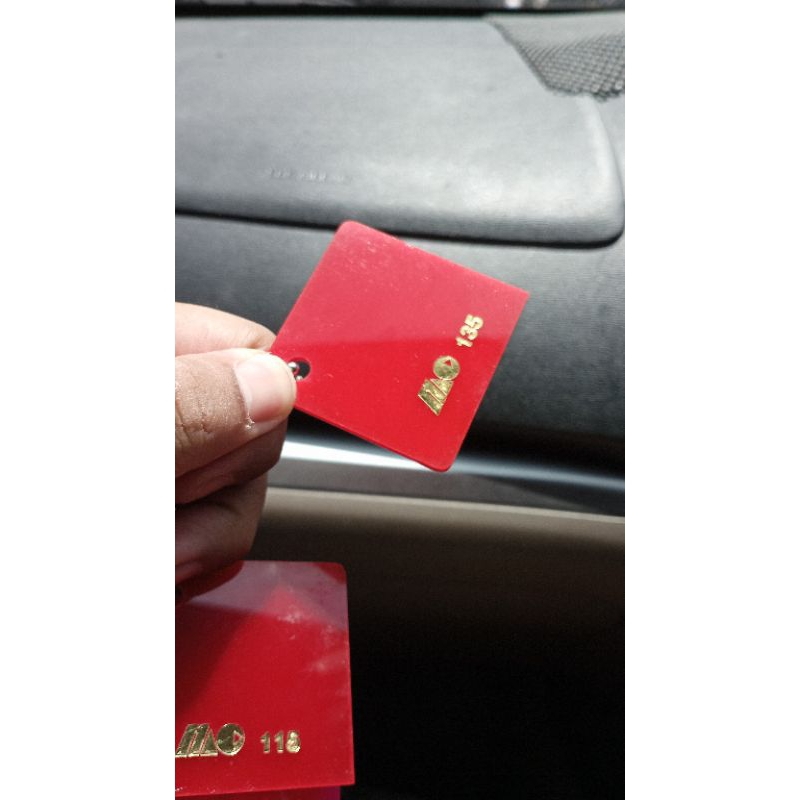 Jual Acrylic Akrilik Marga Cipta MC Lembaran Merah Solid #135 2mm uk ...