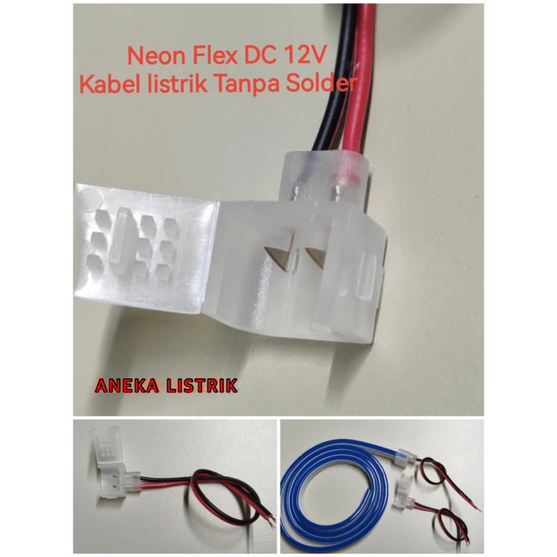 Jual KONEKTOR CONNECTOR JEPIT KABEL UNTUK DC 12V NEON FLEX LED STRIP ...