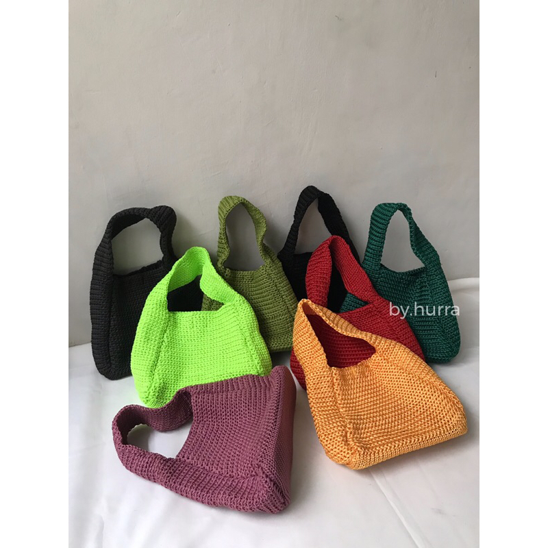 Jual B Y . H U R R A - DONNA Handbag / Tas Tangan Rajut / Tas Hampers ...