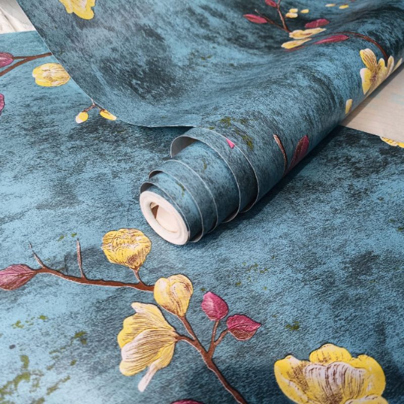 Jual Wallpaper Dinding Sticker Dinding Putih Gading Ranting Daun Sakura ...