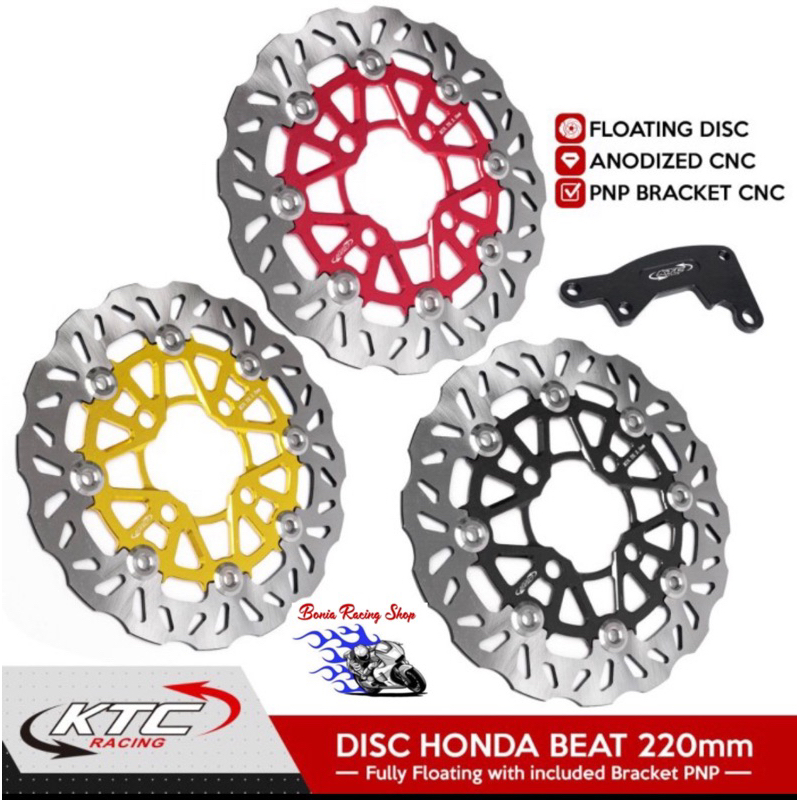 Jual Disc Brake/ Piringan Cakram KTC 220mm Floating Beat Vario 125 ...