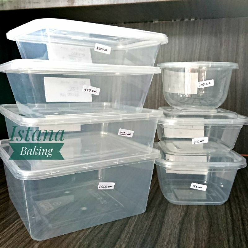 Jual Thinwall Square Rect Food Container Box Foodgrade Box Makanan ...