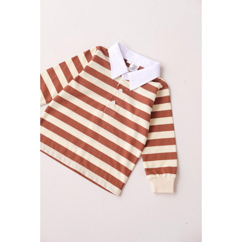 Jual Littlegaw Rugby Stripe Shirt Baju Rugby Anak Salur Cewek Cowok 1-8 ...