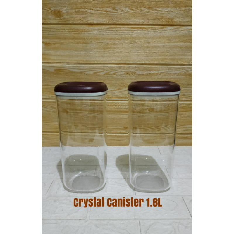 Jual Crystal Caniater Tupperware / Toples Bening Anti Pecah (2pc) | Shopee Indonesia