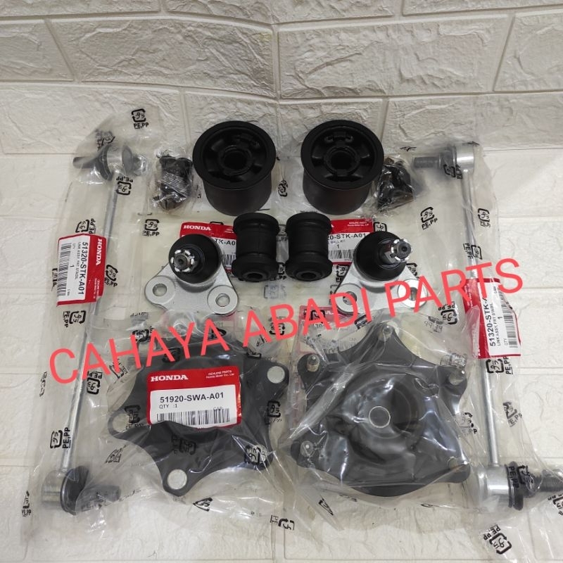 Jual paket hemat crv gen 3 karet support ball joint link stabil depan bushing lower arm besar ...