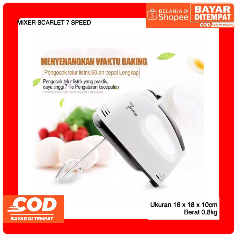 Jual Hand Mixer 7 Speed Mixer Tangan Dengan 7 Kecepatan Hand